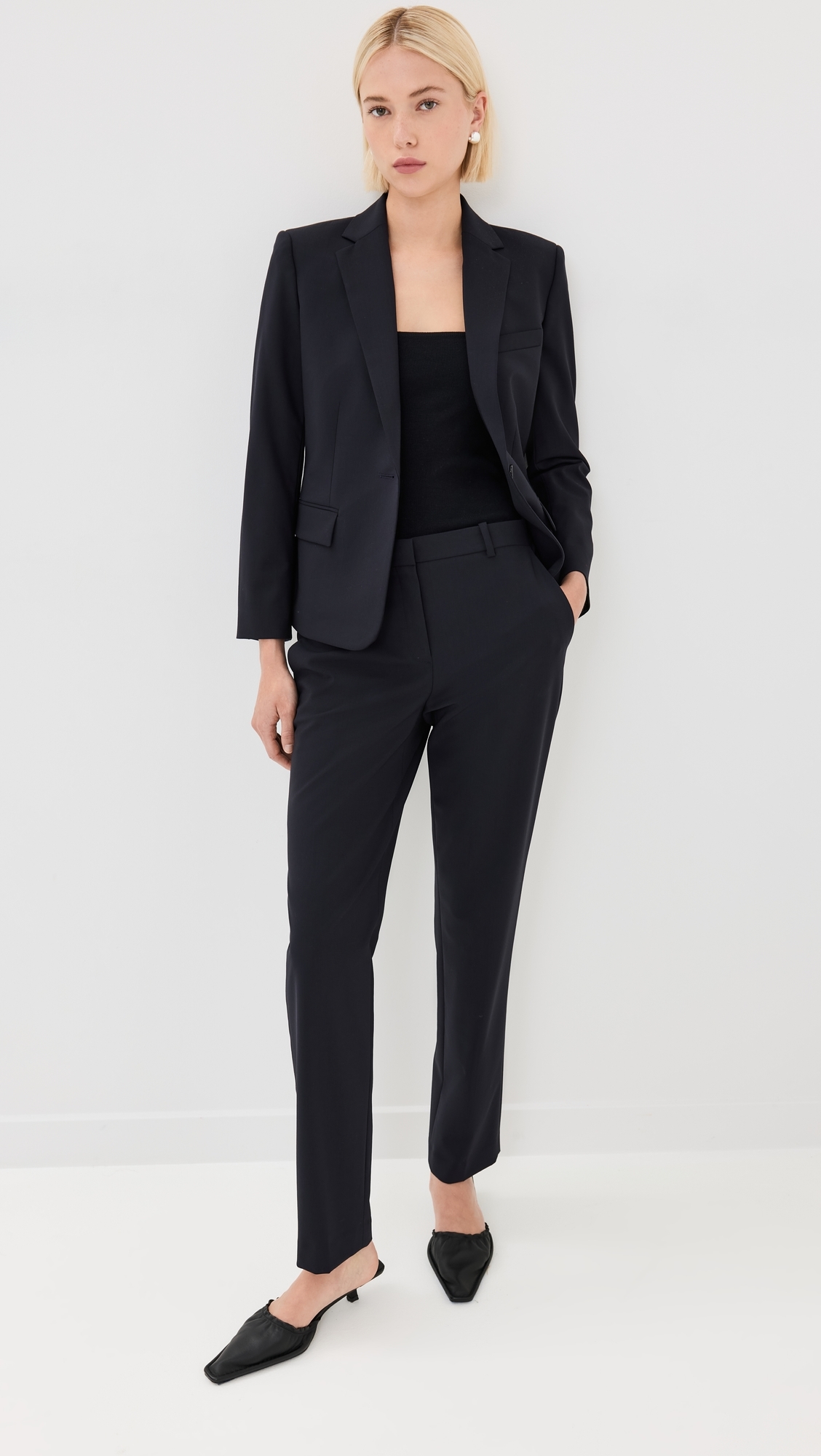 THEORY One-Button Slim Jacket